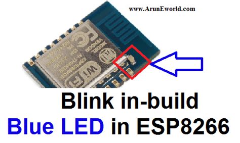 esp8266 arduino core interface led aruneworld