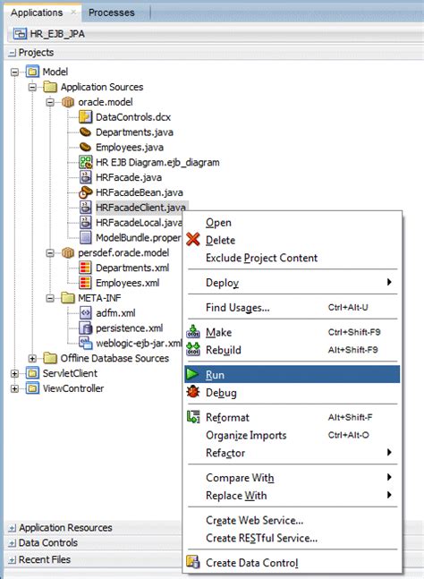 oracle jdeveloper 12c 12 1 3 tutorials building a web application