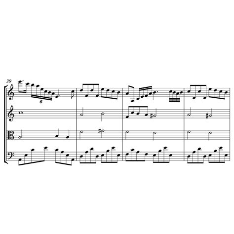 John Williams Schindlers List Sheet Music For String Quartet