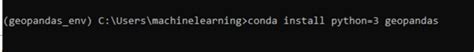 easiest way to install geopandas and add it to jupyter notebook kernel on