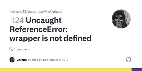 uncaught referenceerror wrapper is not defined · issue 24