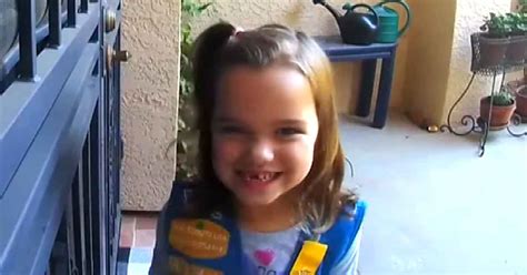 Adorable Girl Scout Cookie Sales Pitch By Allie Shroyer Caught On