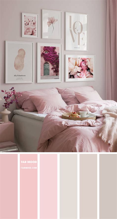 20 Best Bedroom Colour Combination Ideas Light Grey And Light Pink