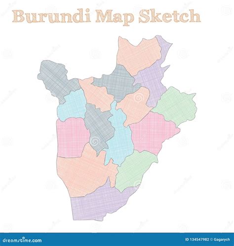 Burundi Map Stock Vector Illustration Of Eastern Information 134547982