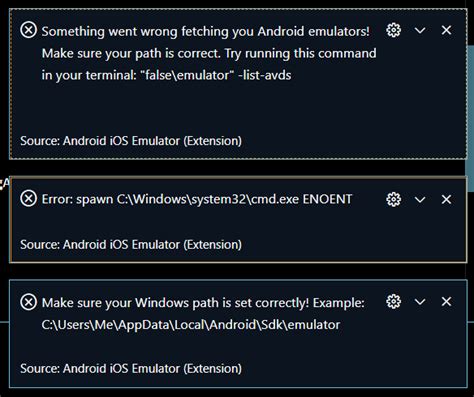 flutter why am i not able to open an emulator in vscode stack overflow