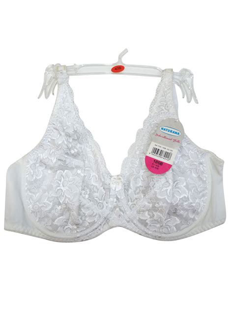 Naturana Irregular Naturana White Lace Underwired Full Cup Bra