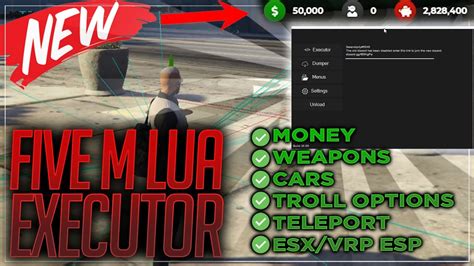 👽 [ fivem hack] menu admin money undetected lua executor free mod