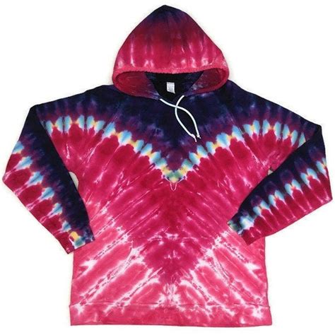 Tie Dye Hoodie 2xl Unisex Hooded Dynamic Purple And Pink Etsy