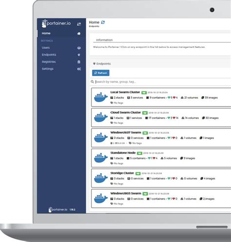 img portainer managemnet r2 user interface emerging