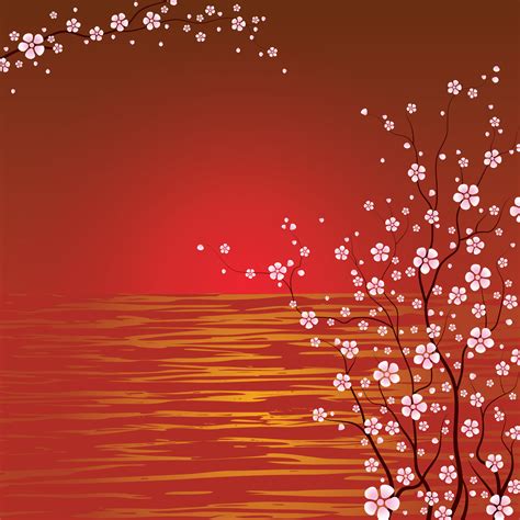 和風 イラスト 壁紙 和風 夜桜 壁紙 イラスト ~ 無料イラスト素材画像