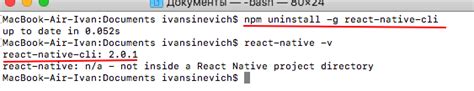 npm why can not i remove the react native how to completely remove