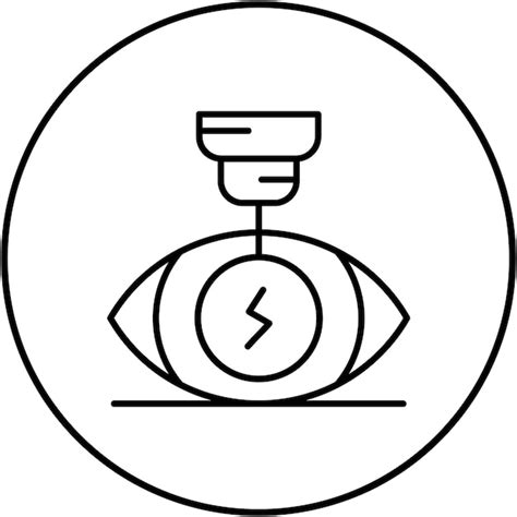 Imagen Vectorial Del Icono De Corrección De La Visión Con Láser Se