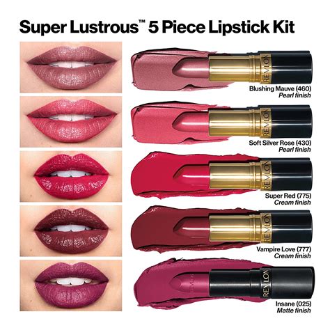 Best Lipstick Set By Revlon Super Lustrous 5 Piece T Set