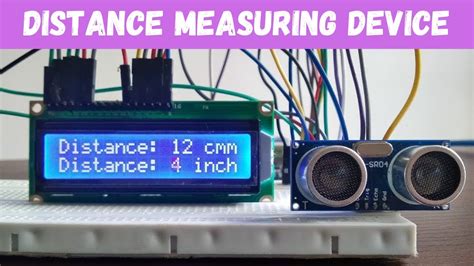 distance measuring device arduino project electronic buzz youtube