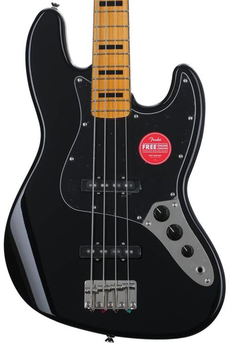 Squier Classic Vibe 70s Jazz Bass Black Sweetwater