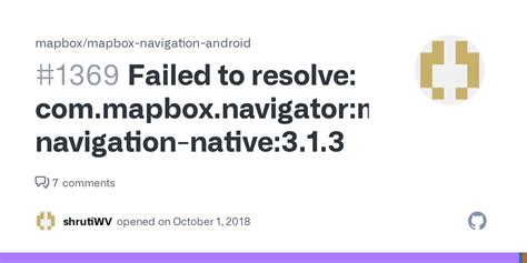 failed to resolve com mapbox navigator mapbox navigation native 3 1 3