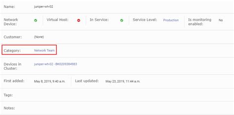 updating device categories via import export tool