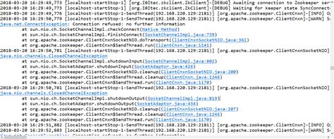 异常 connectexception connection refused no further information