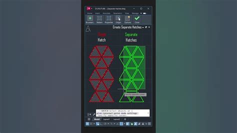 create separate hatches autocad tutorial architecture autocad