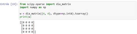 tutoriel python and scipy le module sparse