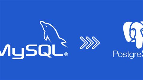 mysql to postgresql database migration
