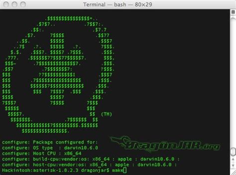 instalando asterisk en mac os x dragonjar seguridad informática