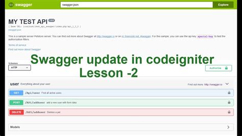 swagger update in codeigniter with rest api by unknown tech youtube