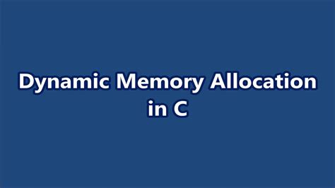 dynamic memory allocation in c│c programming│part 46│learn cse