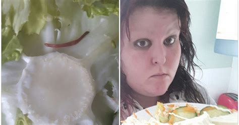 woman complains to sainsbury s about worm in lettuce ends up in a