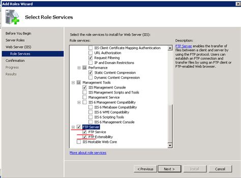 installing and enabling iis and ftp on windows server 2008
