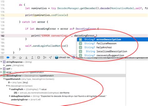 ios printing decodingerror details on decode failed in swift stack