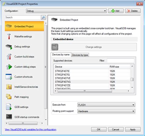 using stm32 hardware floating point support visualgdb tutorials
