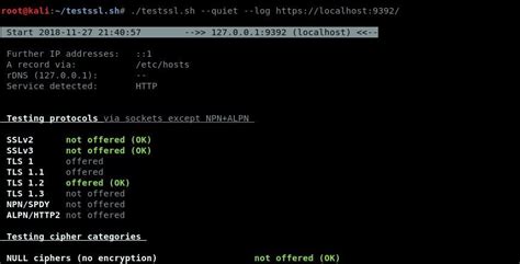 testssl sh tool to check ssl tls related vulnerabilities [updated