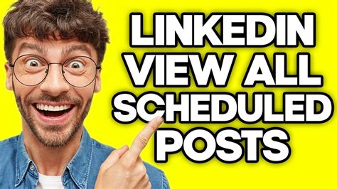 How To View All Scheduled Posts On Linkedin 2023 Youtube