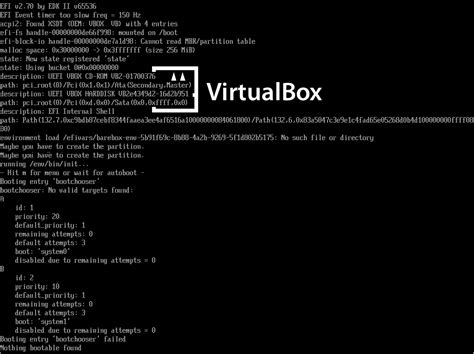 virtualbox install sudden boot issue nothing bootable found