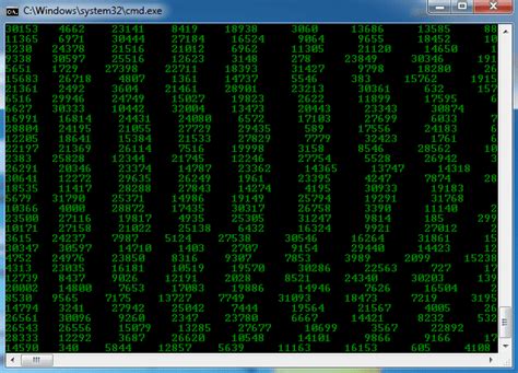 create a matrix falling code effect in command prompt in windows
