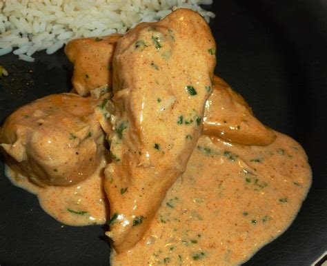Filets De Poulet Flambés Au Cognac Sauce Crème Et échalotes Les