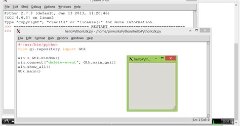 hello raspberry pi install and program with gtk 3 0 in python