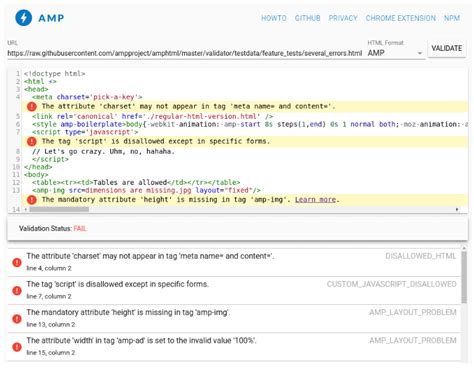 what is the amp validator and how does it work