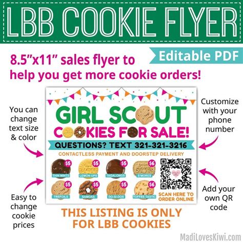 2024 Lbb Editable Girl Scout Flyer With Qr Code 8 5x11 Printable