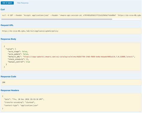 patching the vcenter server appliance vcsa using the rest api part