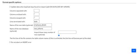 how to import csv file into mysql table in 4 different ways