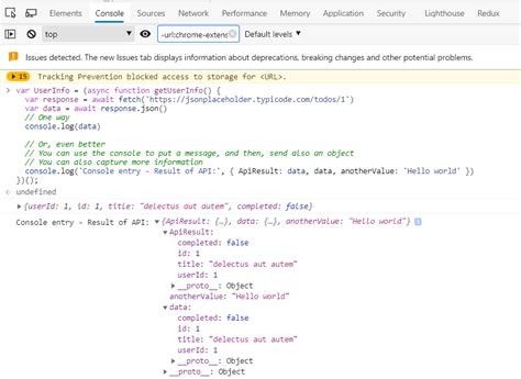 fetch javascript set api json return to a variable not console log