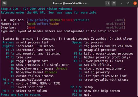 how to use htop to monitor system processes in ubuntu 20 04 vitux