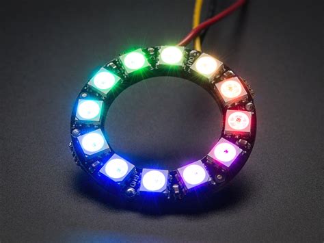 neopixel ring 12 x 5050 rgb led with integrated drivers id 1643