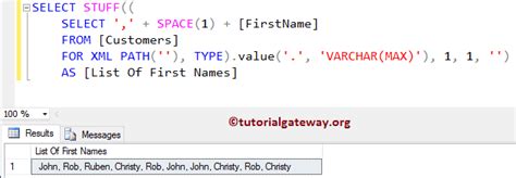 sql concatenate rows into string