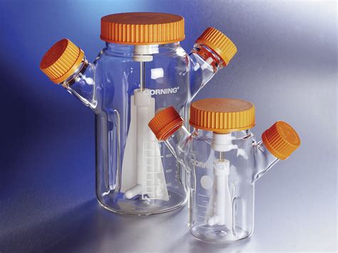 4500 1l 1l corning® reusable glass spinner flask with 100 mm flat