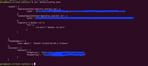 docker behind a proxy pull from azure container registry
