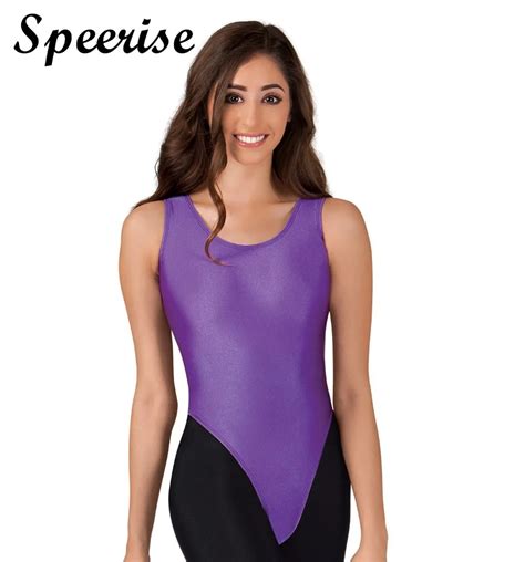 Womens Nylon Lycra Tank Thong Leotard Dance Girls Ballet Dance Spandex