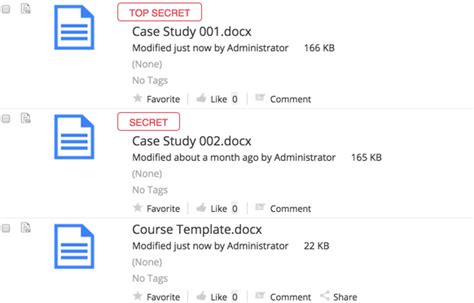 alfresco docs security marks and classification